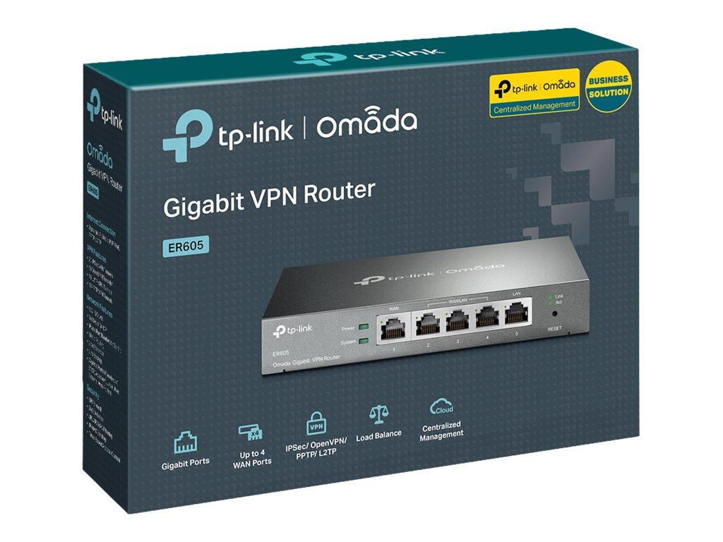 TP-LINK ER605 GLAN Multi WAN VPN router GE WAN Port + 3xGE WAN/LAN ...